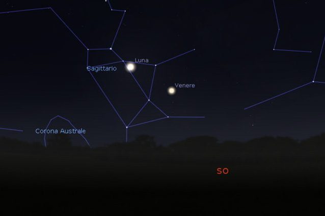 La falce di Luna crescente danza con Venere nel cielo di novembre: come ...