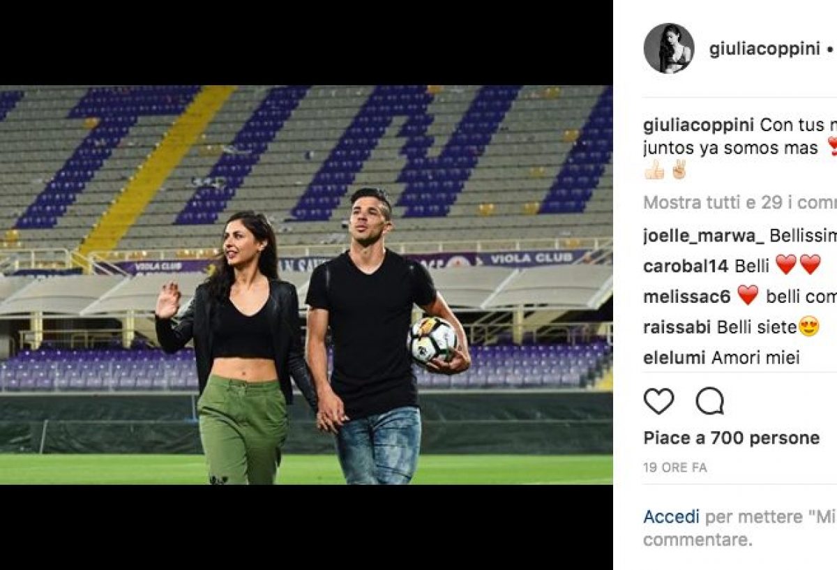 Giulia Coppini e Giovanni Simeone, chi è la (nuova) fidanzata del Cholito